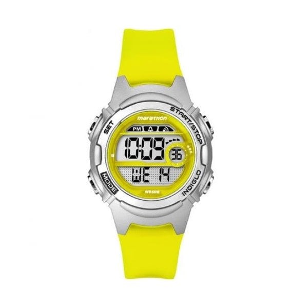 Timex Marathon Digital Alarm Chronograph Yellow – Market Cross Jewellers