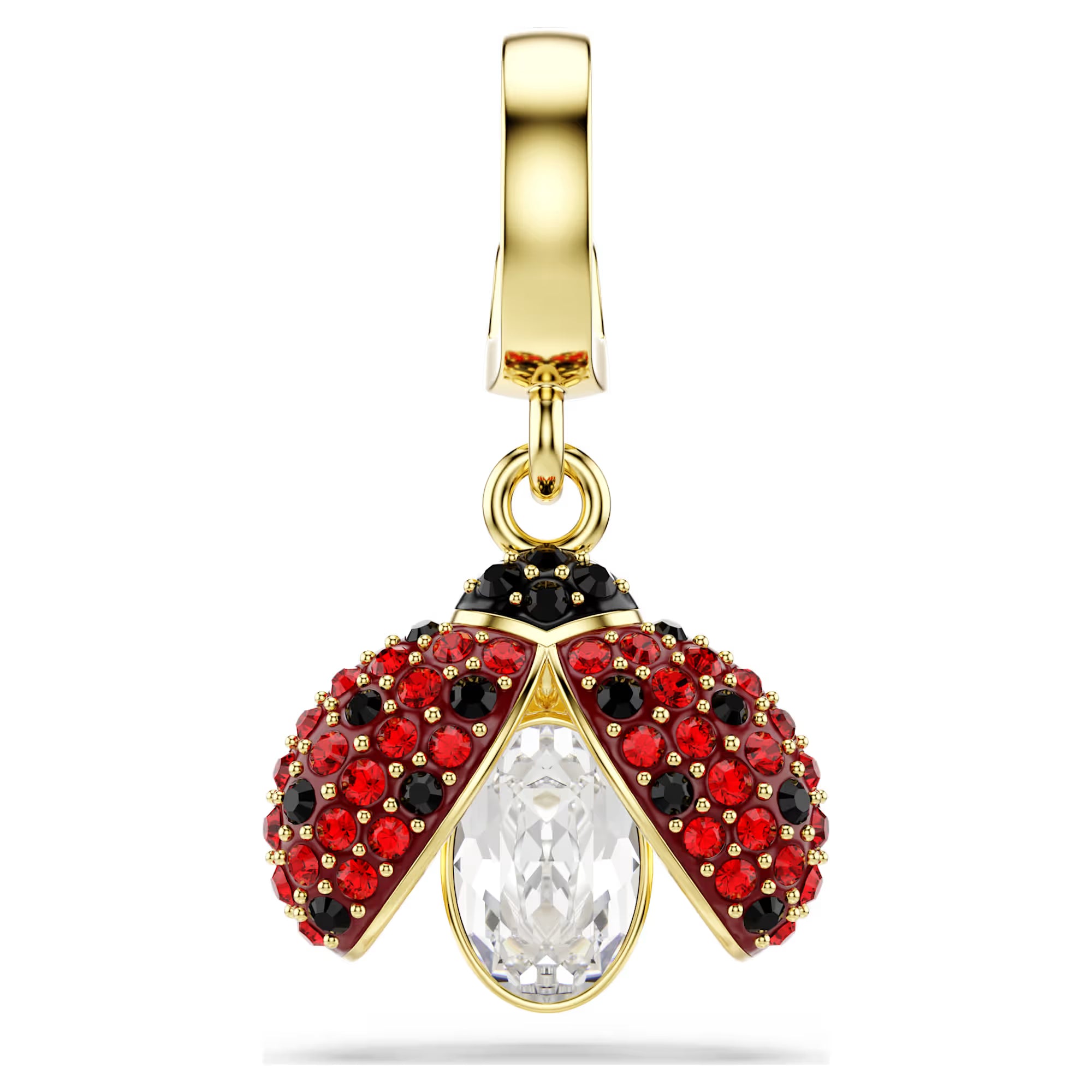 Idyllia charm, Mixed cuts, Ladybird, Red, Gold-tone plated – Market ...