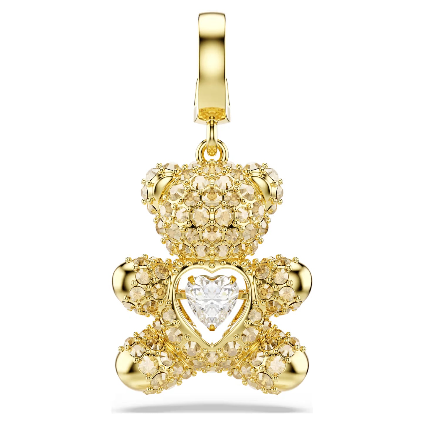 Idyllia charm, Mixed cuts, Teddy, Gold-tone plated – Market Cross Jewellers