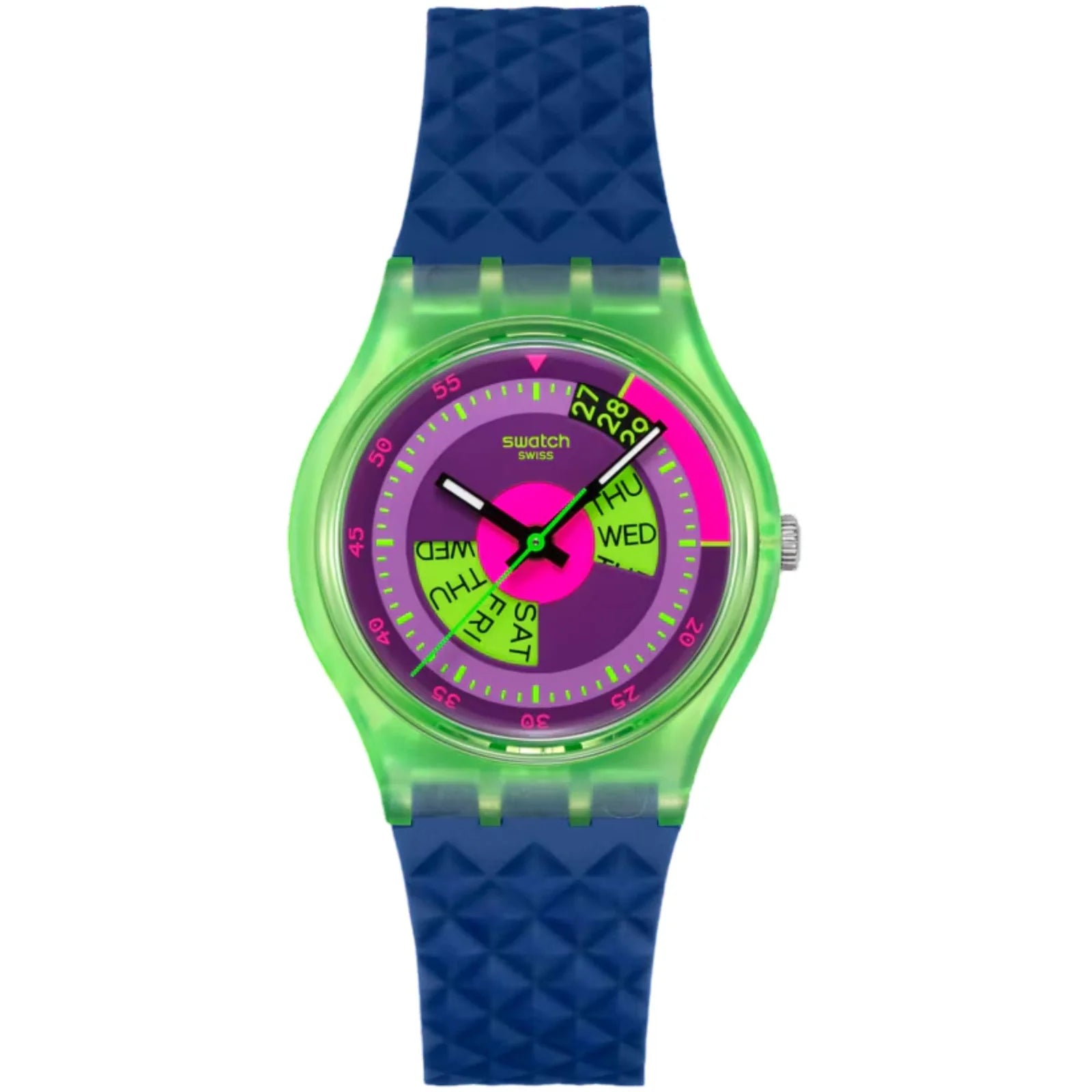 Neon Skychart Quartz Purple Dial Silicone Strap Unisex Watch – Market ...